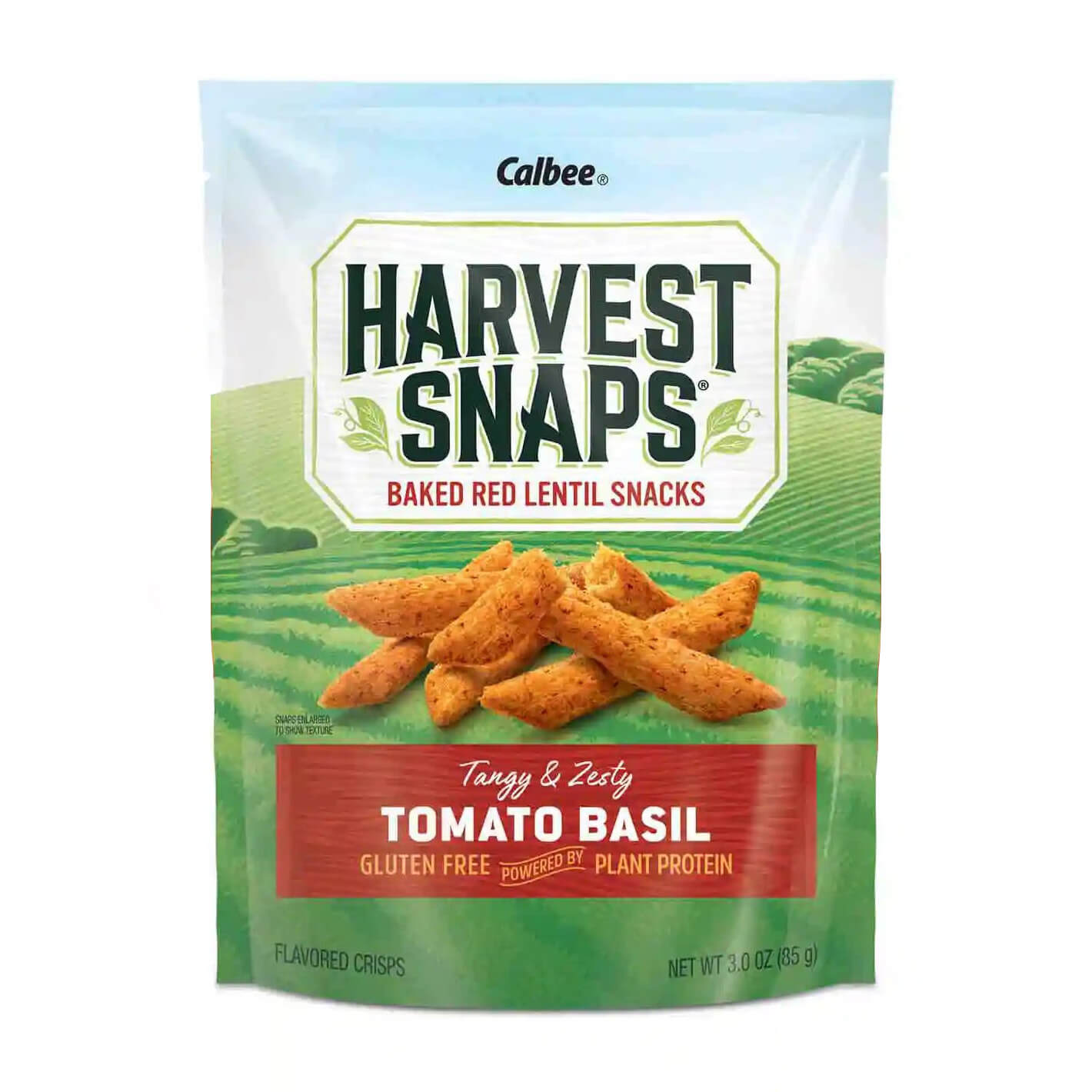Harvest Snaps Snack Crisps Tomato Basil 3.0 oz. Bag