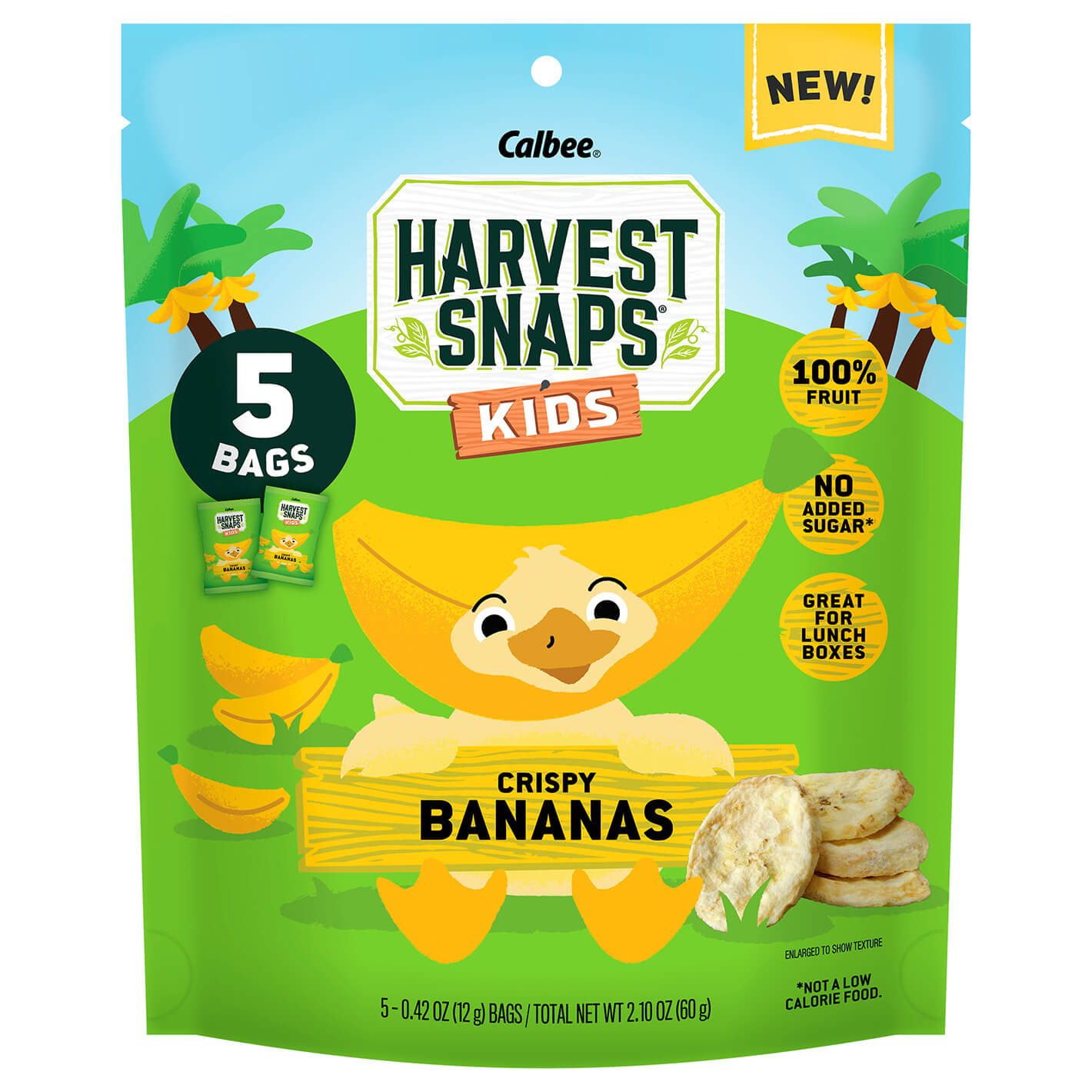 Harvest Snaps Kids Crispy Bananas 2.10 oz. Bag