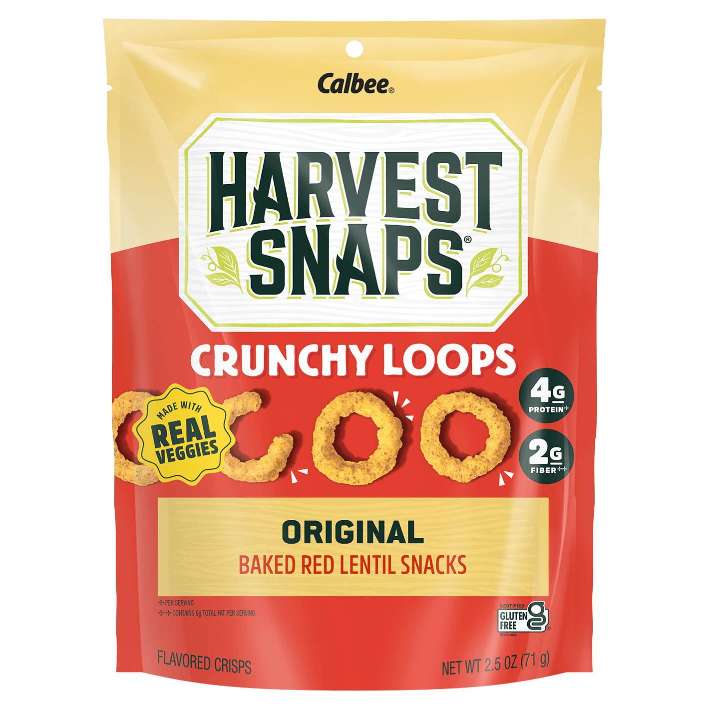 Harvest Snaps Crunchy Loops Original 2.5 oz. Bag (SAMPLE)